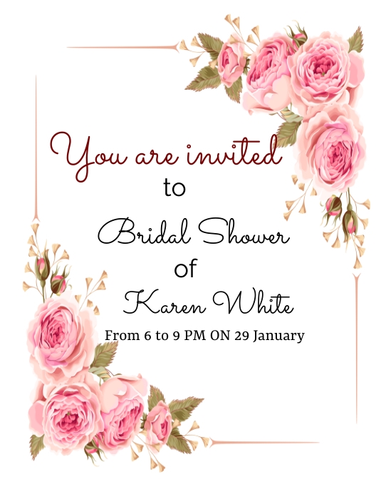 bridal shower Template | PosterMyWall