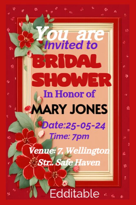 Bridal Shower Template | PosterMyWall