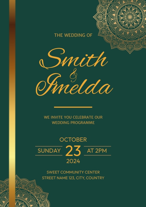 Bridal Shower Flyer, Wedding Flyer Template | PosterMyWall