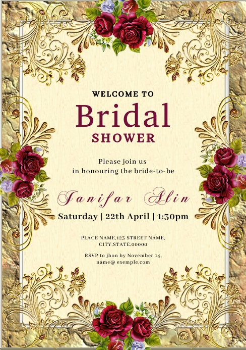 Bridal Shower Invitation Card