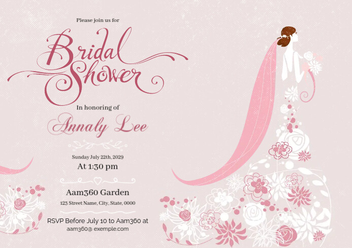 Bridal Shower Invitation Template | PosterMyWall