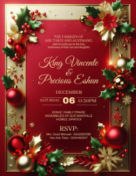 Bright & Merry Wedding Invitation Template | PosterMyWall