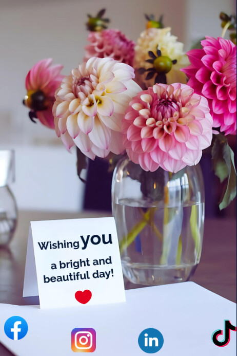 Bright Days Ahead: A Cheerful Greeting Art Template | PosterMyWall