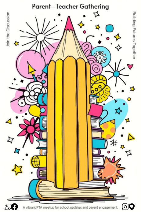 Plantilla de Bright Learners Meet – PTA Event Poster | PosterMyWall