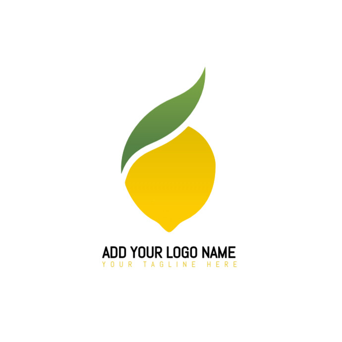 Bright/taste/fruit/citrus/yellow/lemon/green Leaf/symbol/icon/fruit ...