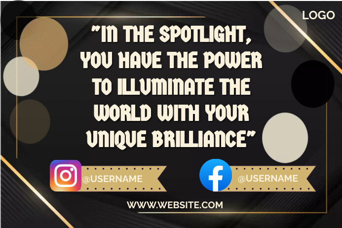 BRILLIANCE QUOTE TO INSPIRE YOU Template | PosterMyWall