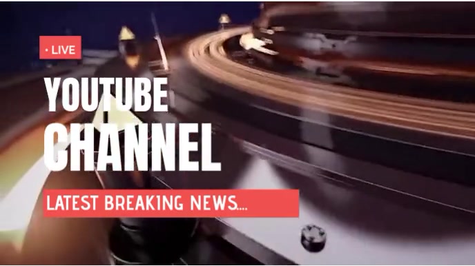 Broadcast YouTube intro editable template. | PosterMyWall