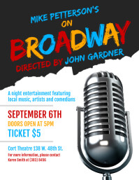 Broadway Flyer Template | PosterMyWall