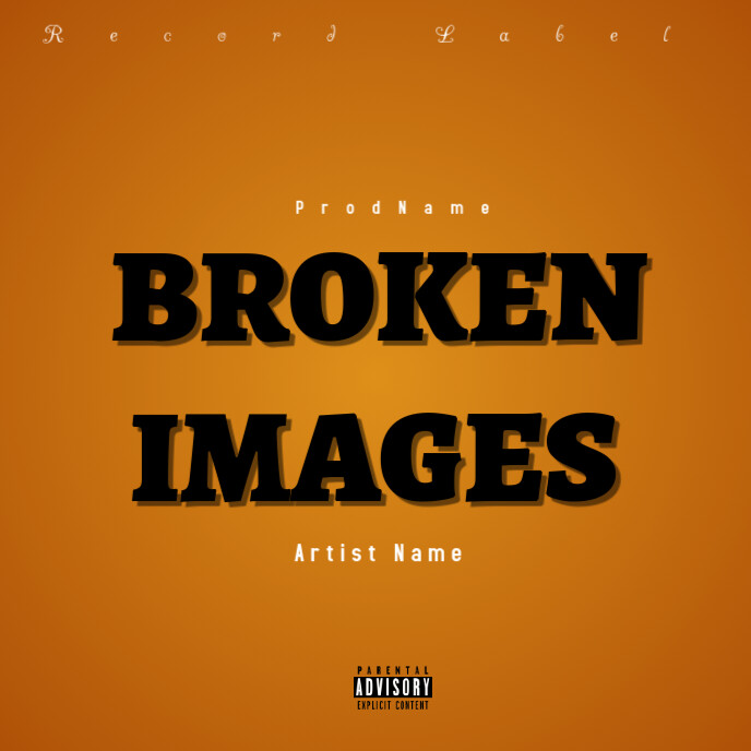 Broken album mixtape album cover Template | PosterMyWall