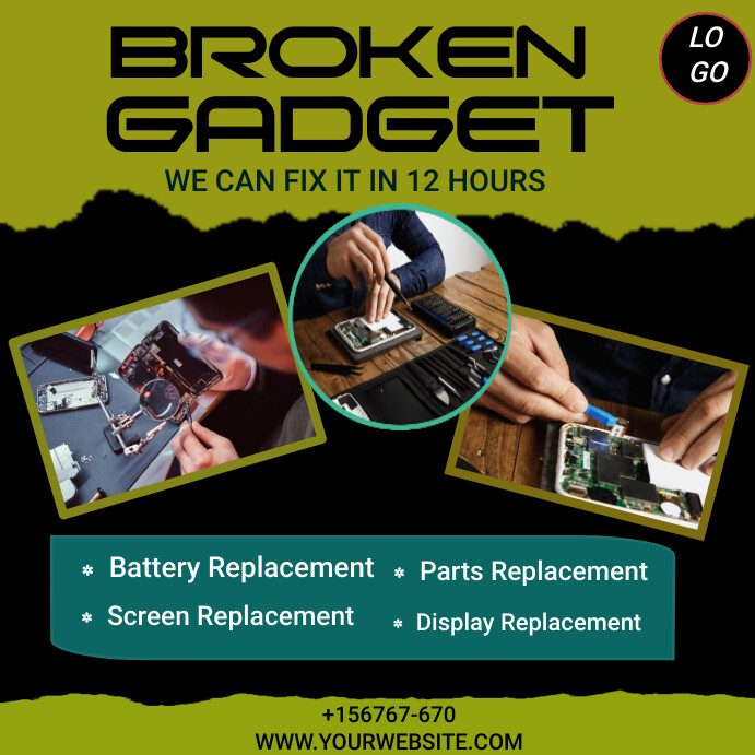 broken gadget repair poster Template | PosterMyWall