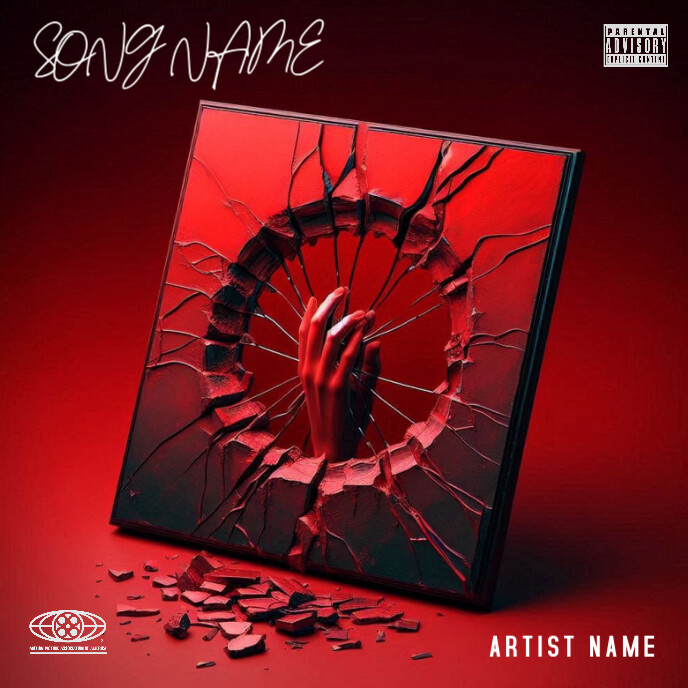 Broken glass book Album cover Template | PosterMyWall