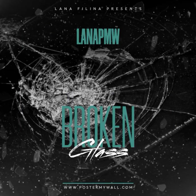 Broken Glass Grunge Video Mixtape Album Cover Template | PosterMyWall