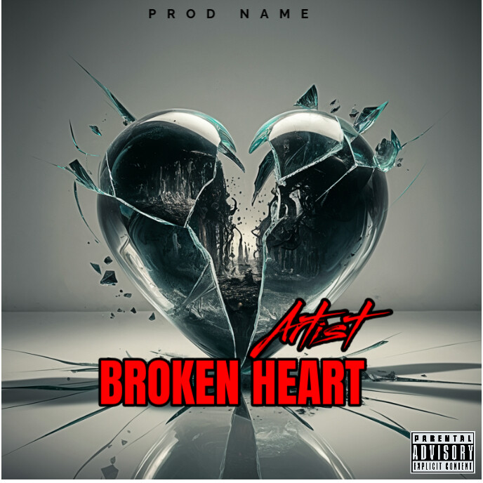 BROKEN HEART ALBUM COVER Template | PosterMyWall