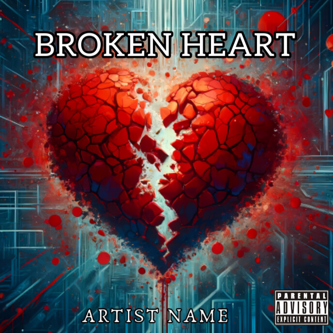 Copy of Broken Heart Album Cover | PosterMyWall