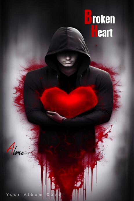Broken Heart album cover Template | PosterMyWall