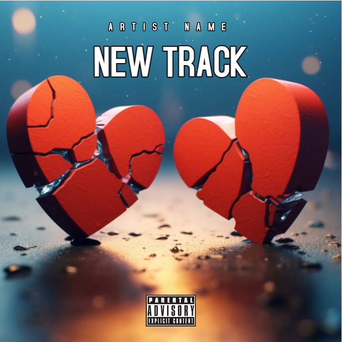 Plantilla de BROKEN HEART ALBUM COVER | PosterMyWall