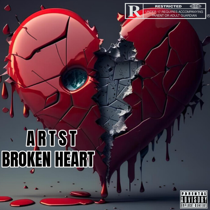 BROKEN HEART ALBUM COVER Templat | PosterMyWall