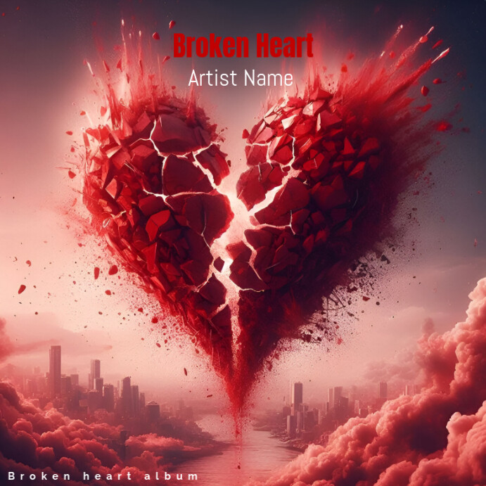 Broken heart Template | PosterMyWall