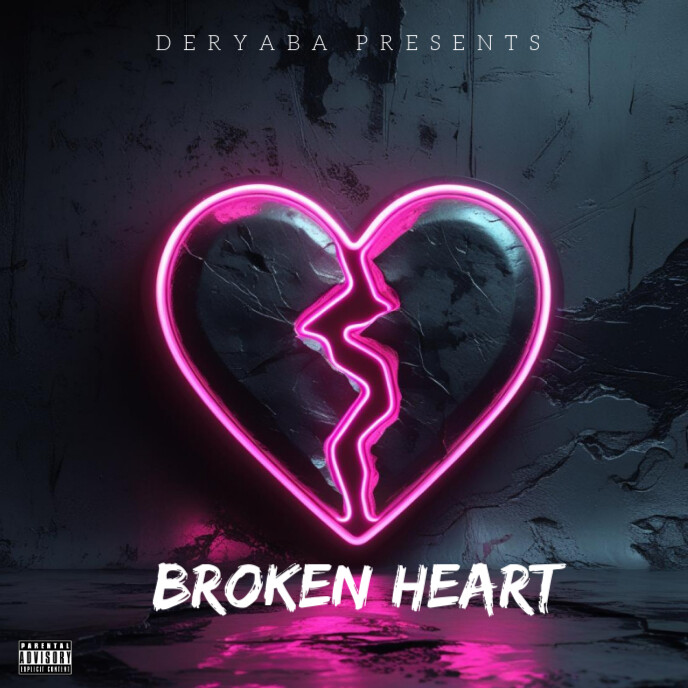 Broken Heart Mixtape/Album Cover Art Template | PosterMyWall