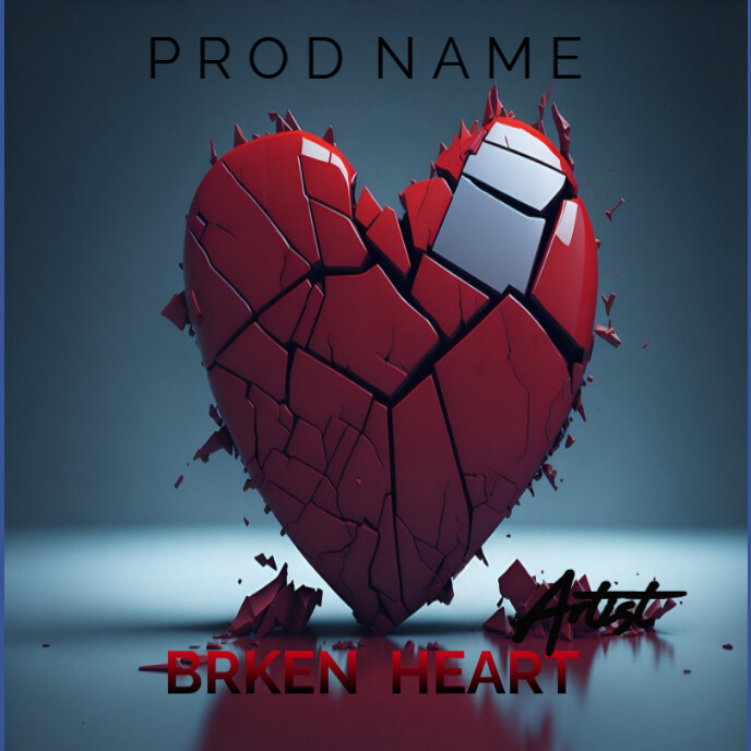 broken hearts Template | PosterMyWall