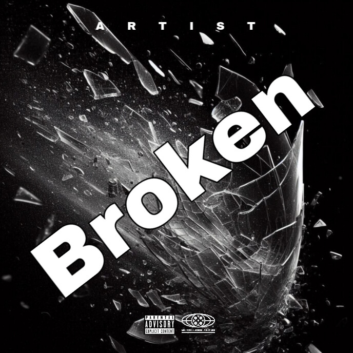 Modèle Broken mixtape album cover | PosterMyWall