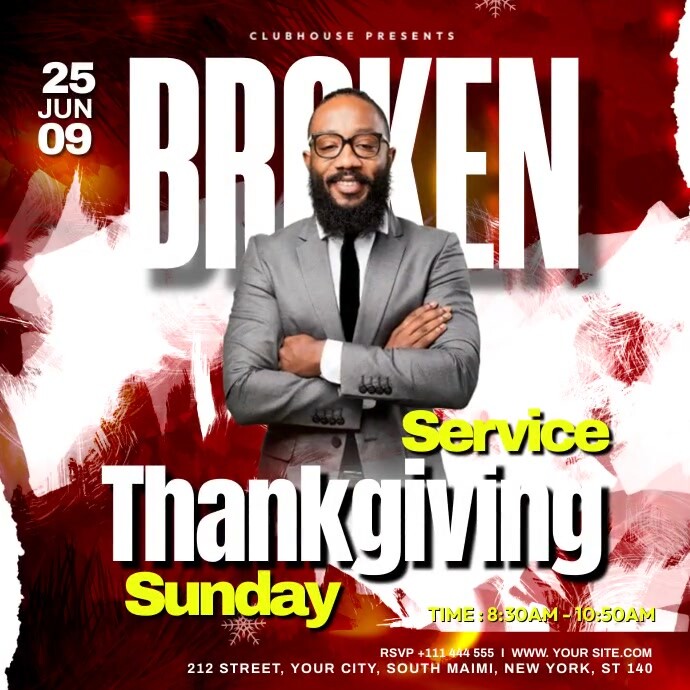 Plantilla de BROKEN SERVICE | PosterMyWall