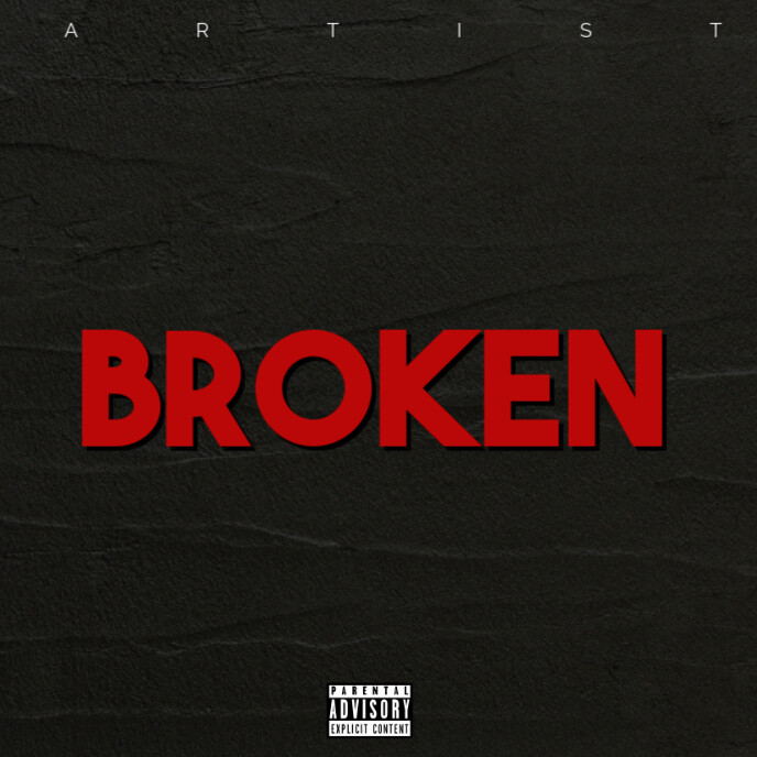 Broken Song Album Cover Templat | PosterMyWall