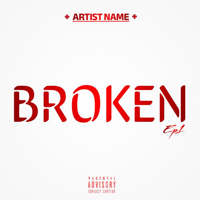 Broken song album cover Template | PosterMyWall