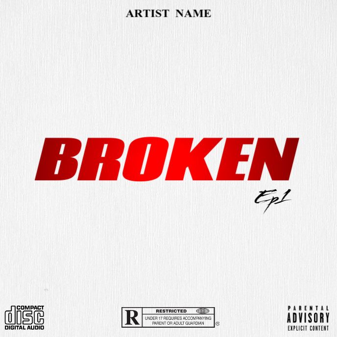 Modèle broken song album cover | PosterMyWall