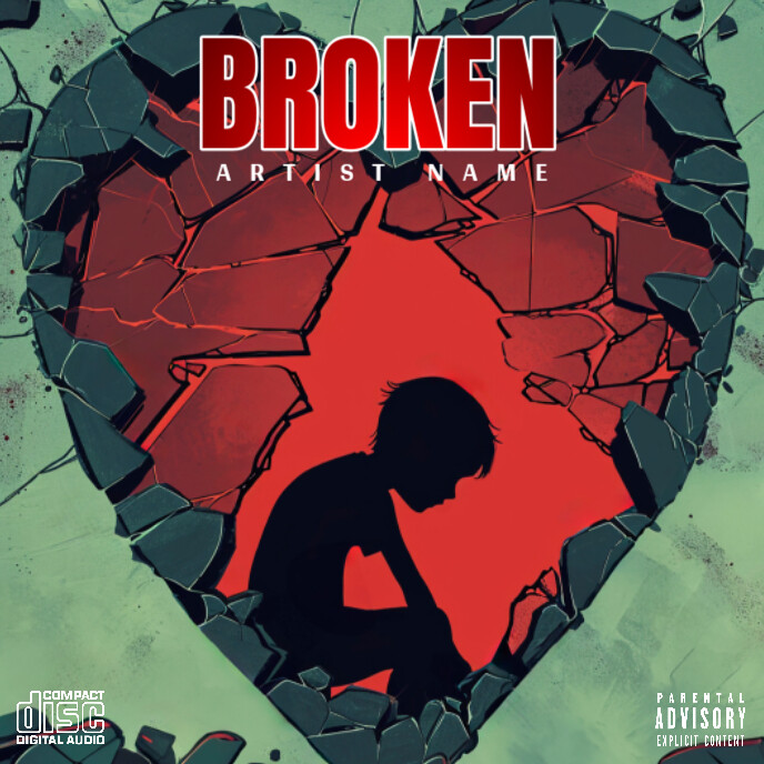 Broken song album cover Template | PosterMyWall