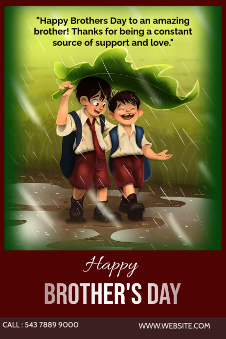 Brothers day Template | PosterMyWall