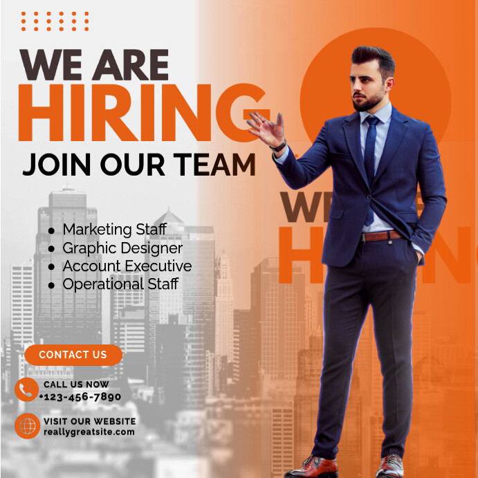 Brown & White Professional Job Hiring Instagram Post Instagram Post ...