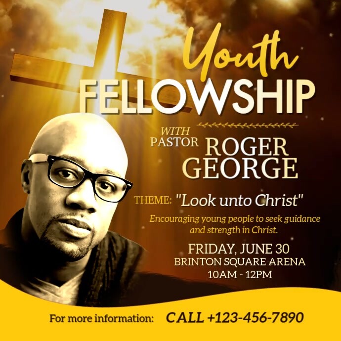 Copy of Brown & Yellow Professional Youth Fellowship Instagram Post | PosterMyWall