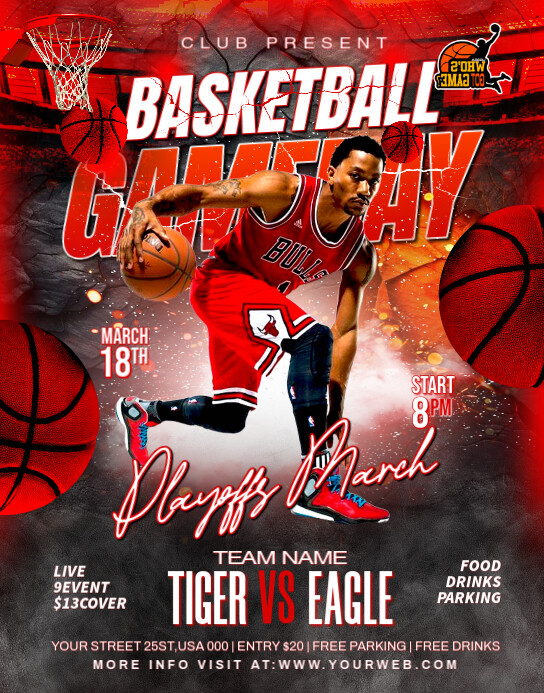 Brown 3d Basketball Game Schedule Template Poster/wallboard | PosterMyWall