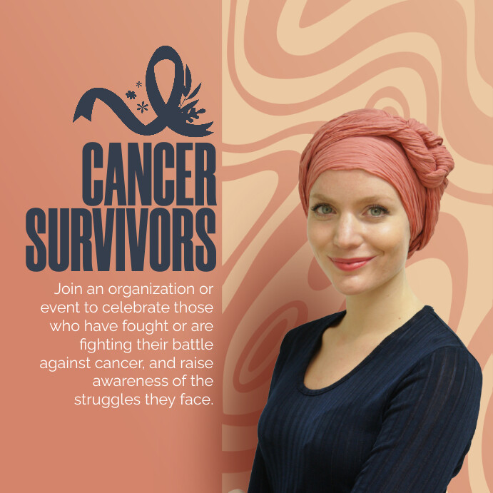 Brown 3d Cancer Survivors Day Instagram Post Template | PosterMyWall