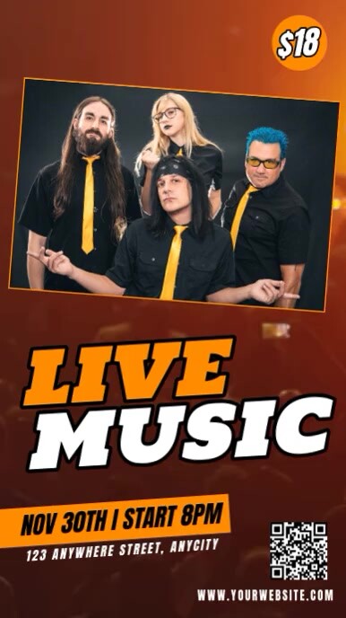 Copy of Brown 3d Live Music Reel Instagram | PosterMyWall