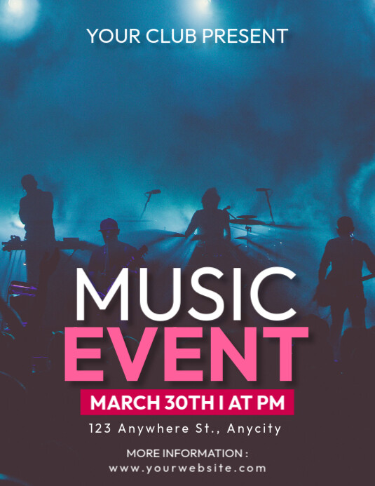 Copy of Brown 3d Music Event Pamflet (letter As) | PosterMyWall