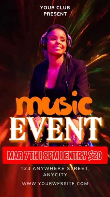 Brown 3d Music Event Reel Instagram Template | PosterMyWall