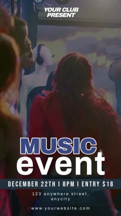 Brown 3d Music Event Reel Instagram Template | PosterMyWall