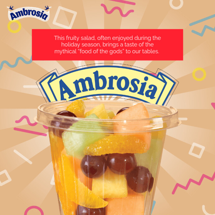 Brown 3d National Ambrosia Day Instagram Post Template | PosterMyWall