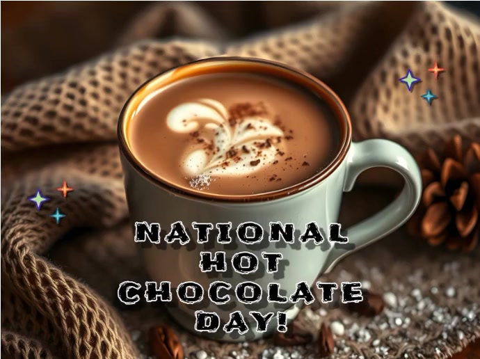 Copy of Brown 3d National Hot Chocolate Day Presentation | PosterMyWall