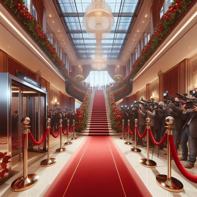 Copy of Brown 3d Red Carpet Stage Instagram Post | PosterMyWall