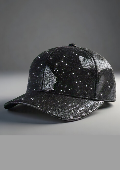 Brown 3d White And Black Minimalist Face Cap Template | PosterMyWall