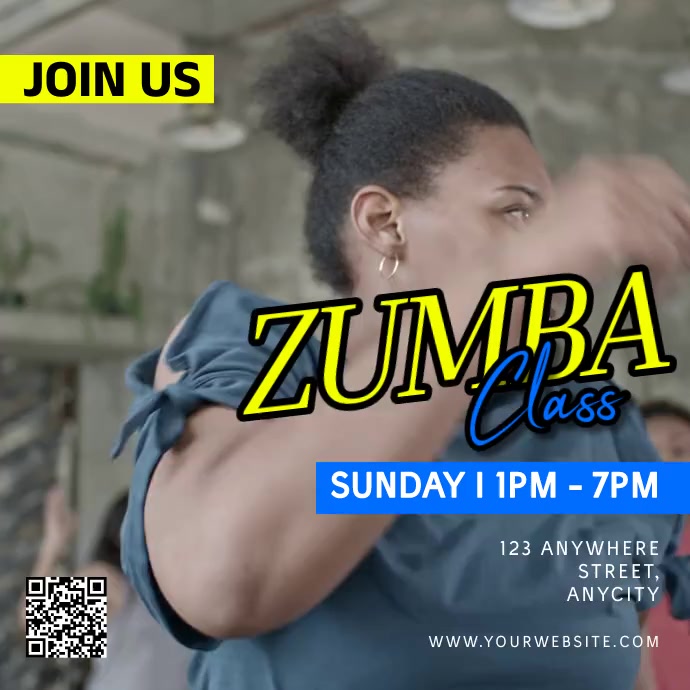 Brown 3d Zumba Classes Pos Instagram Template | PosterMyWall