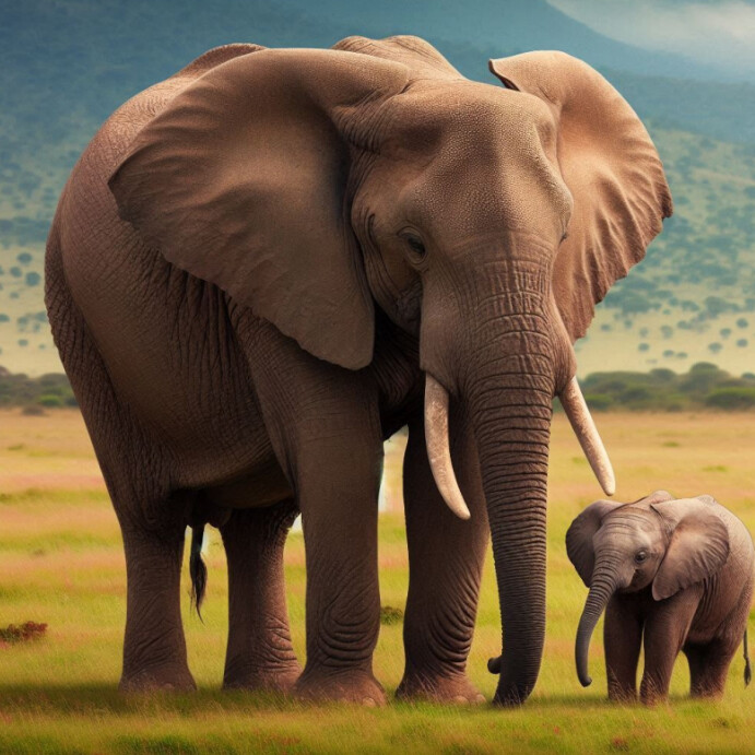 Copy of Brown Abstract Elephant Background Instagram Post | PosterMyWall