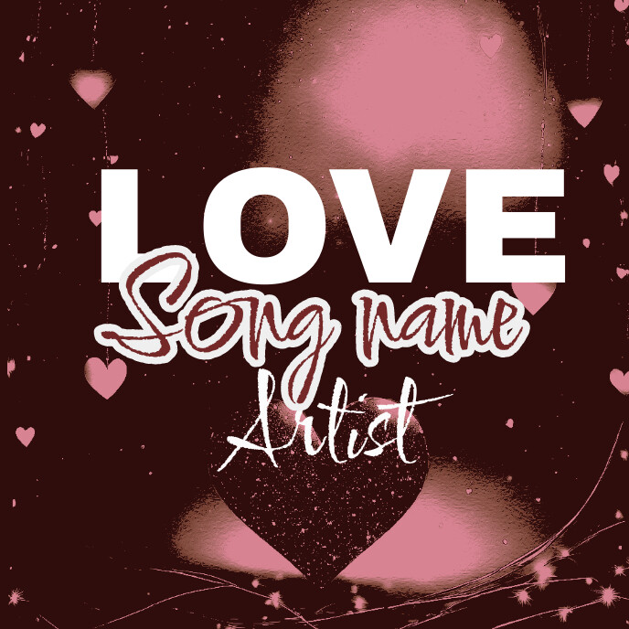 Brown Abstract Love Album Album Cover Template | PosterMyWall