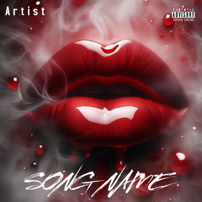 Copy of Brown Album Cover Lips Album Cover Album Cover | PosterMyWall