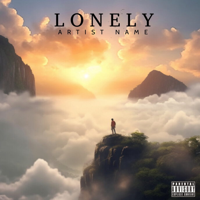 Brown Alone Man Mixtape Cover Album Cover Template | PosterMyWall