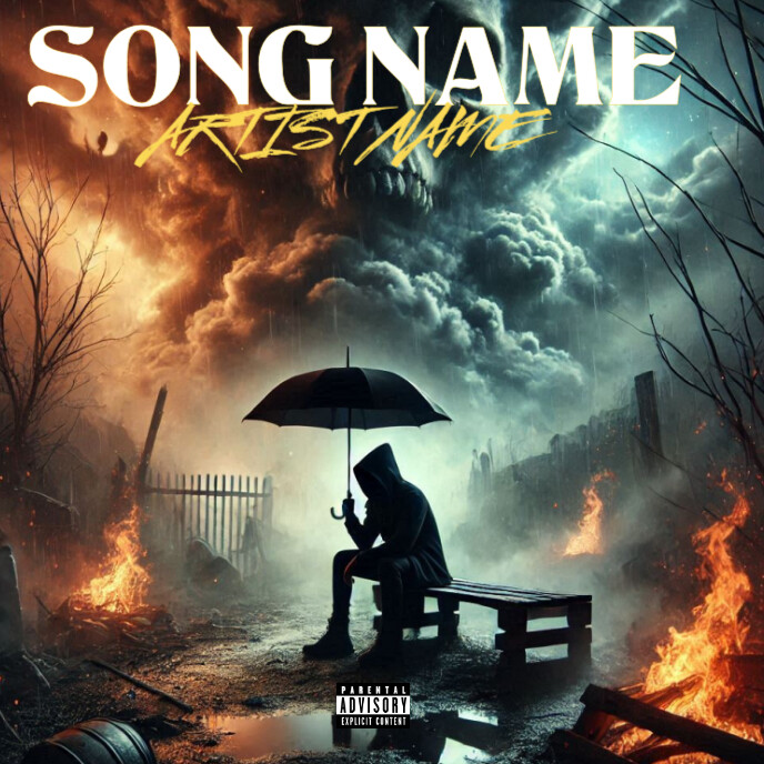 Brown Alone Mixtape Album Cover Template | PosterMyWall