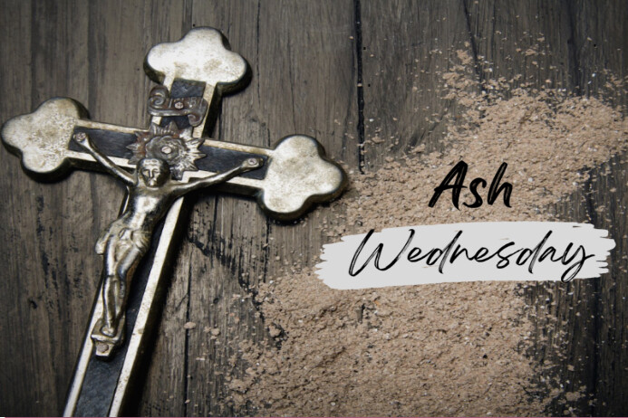 Copy of Brown Ash Wednesday Poster | PosterMyWall